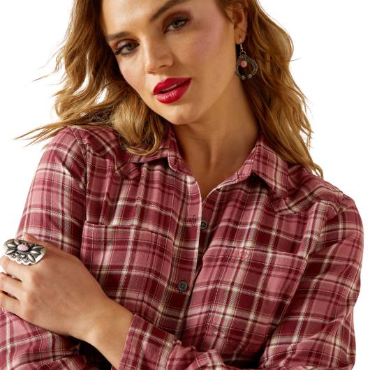 Ariat Billy Jean Western Shirt Sunkissed Plaid ♞Westernreitshop Online Shop